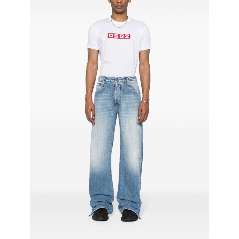 DSQUARED2 DSQ2 logo-appliqué T-shirt - White - GLAMI.eco